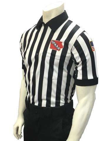 USA100IA-607 - Iowa 1" Strip - "BODY FLEX" Short Sleeve Football Shirt ...